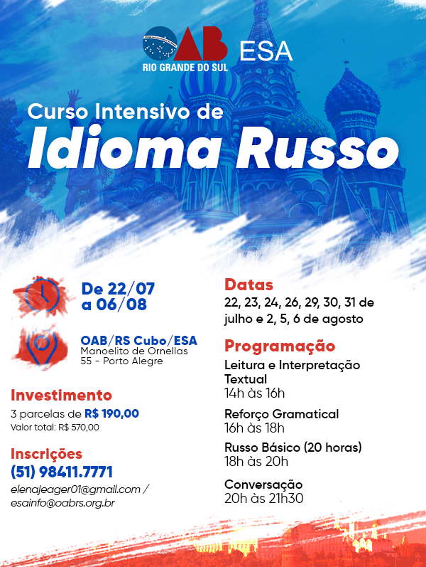 CÂMARA APOIA CURSO DE IDIOMA RUSSO DE FÉRIAS – Câmara de Fomento das ...